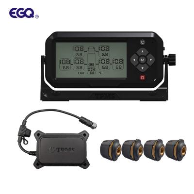 China 4 Wheels Trailer Tire Pressure Monitor With Repeater And Receiver for sale