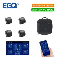 China Car BL8 Wireless External TPMS Sensor with Chargeable Receiver Kechain and Mobile APP Compatible with Android & IOS for sale