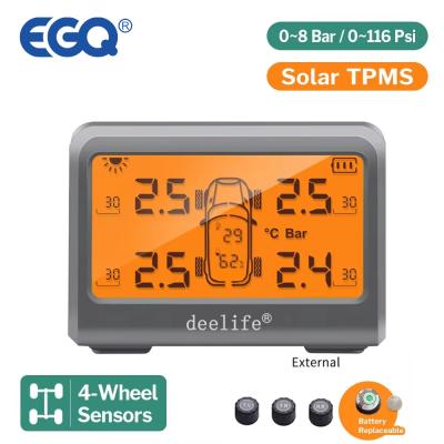 China MY77T Solar Car TPMS Monitoring Tire Pressure 433MHz External Sensor for sale