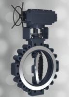 China 1000mm Triple Eccentric Butterfly Valve DN125 Hard Seal Lug Butterfly Valve for sale