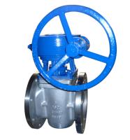 China DN100 Straight Through Plug Valve Three Way Plug Valve ISO 14001 for sale
