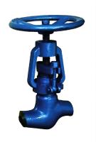China WCB Power Station Globe Valve Manual Globe Valve DN80 Blue for sale