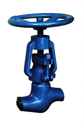 China WCB Power Station Globe Valve Manual Globe Valve DN80 Blue for sale
