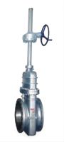 China D505 Single Plate Flat Gate Valve Knife Gate Valve DN350 for sale