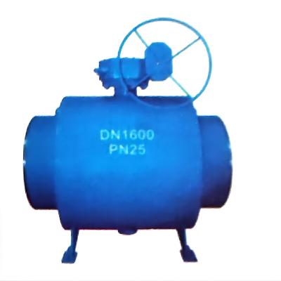 China Full Diameter Split Ball Valve Worm Gear Fully Welded Ball Valve for sale
