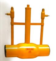 China Reduced Diameter Split Ball Valve Exhaust Long Shape Ball Valve Welded Type for sale