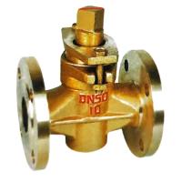 China Water 2 Way Plug Valve DN200 Brass Flanged Plug Valve ISO 45001 for sale