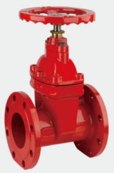China Elasticity Intuitive Gate Valve Fire Fighting Flange Concealed Rod Stem Gate Valve for sale