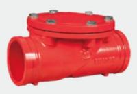 China Swivel Type Fire Valve 50mm Rubber Flap Check Valve Grooved Type for sale