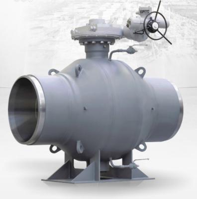 China DN 1600 Fully Welded Ball Valve For Heating Pipeline Stainless Steel Ball Valve for sale
