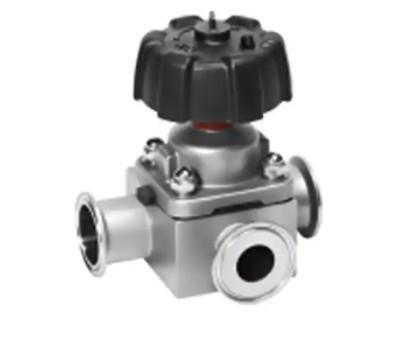 China 316L Stainless Steel Sanitary Diaphragm Valve CF3M Manual Diaphragm Valve for sale