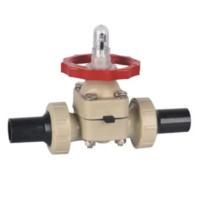 China PPH Plastic Diaphragm Valve 15mm 300mm Pvc Diaphragm Valve for sale