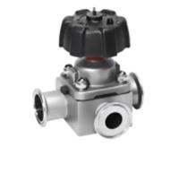 China 1.5 Inch Sanitary Diaphragm Valve Ferrule Cast Iron Diaphragm Valve Manual Handle for sale