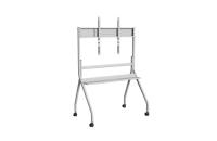 China 49 To 75inches TV Floor Stand Mobile Removable TV Stand Trolley With Locking Wheels for sale