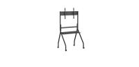 China LED LCD OLED rolling TV mount With Locking Wheels rolling television cart With Media Shelf for sale