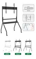 China Mini Potable Wheel Trolley Carts Bracket Tv Mobile Tv Cart On Wheels For LED LCD Screen Display for sale