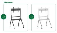 China 100kg Portable TV Stand Wheels Vesa Floor Stand Mounting Pattern 600x1080mm for sale