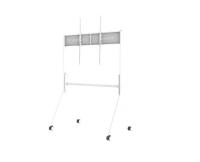 China Adjustable Height LED Flat Screen Cart Mobile Tv Mount For 65