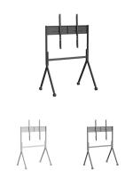 China 265Lbs Capacity TV Floor Stand Flat Panel 65in Floor Tv Stand With Mount Cold Rolled Steel for sale