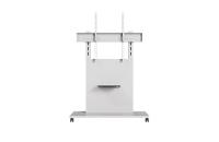 China Metal Rolling Electronic Movable Television Stand Vesa Compatible Television Cart 800x1000mm for sale