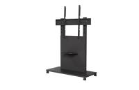 China Metal Rolling Electronic Movable Television Stand Vesa Compatible Television Cart 800x1000mm for sale
