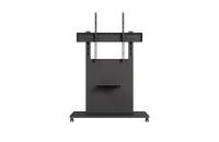China Metal Rolling Electronic Movable Television Stand Vesa Compatible Television Cart 800x1000mm for sale