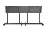 China Dual TV Trolley Rolling Tv Stand 65 Inch – 86 Inch TV On Wheels Stand 260kgs for sale