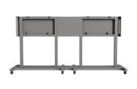 China 75 Inch TV Trolley Stand Dual Screen Heavy Duty Tv Floor Stand 573Lbs for sale
