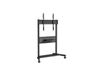 China Effortless Movement Mobile TV Cart  With Integrated Shelf For 65 - 86 Inch Screens for sale