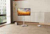 China OEM ODM Mobile Floor TV Stand TV Cart On Casters And Wheel For 43 To 65 Inch LCD LED Screen for sale