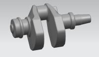 China 2000T Press Forged Steel Crankshaft Quenching and Tempering For Motorcycle Engine for sale