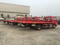 China 5 Ton Flatbed Tow Truck One Carry Two Road Wrecker Foton 4x2 Diesel for sale