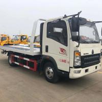 China Sinotruk HOWO 4 Ton Flatbed Tow Truck 4x2 105KW 143HP Platform Wrecker Heavy Duty for sale