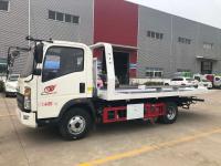 China Sinotruk HOWO 4 Ton Flatbed Tow Truck 4x2 105KW 143HP Platform Wrecker Heavy Duty for sale
