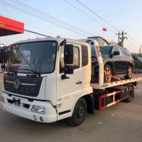 China Dongfeng Flatbed Wrecker Truck 3ton 4ton with 3ton Lifting Weight 180HP for sale