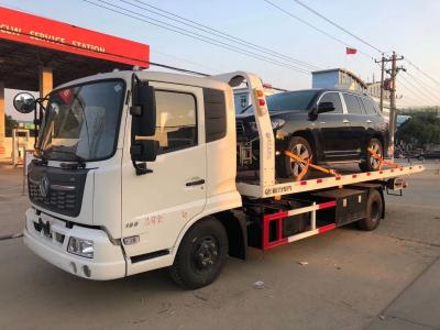 China Dongfeng Flatbed Wrecker Truck 3ton 4ton with 3ton Lifting Weight 180HP for sale