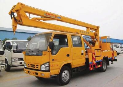 China 16m High Altitude Working Vehicle Telescopic Aerial Platform Truck 200kg Load 360 Rotation for sale