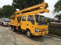 China 16m High Altitude Working Vehicle Telescopic Aerial Platform Truck 200kg Load 360 Rotation for sale