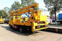 China 16m High Altitude Working Vehicle Telescopic Aerial Platform Truck 200kg Load 360 Rotation for sale