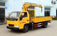 China JMC 2 Ton 3.2 Ton Truck Mounted Crane 4x2 Diesel Boom Truck 85KW for sale