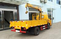 China JMC 2 Ton 3.2 Ton Truck Mounted Crane 4x2 Diesel Boom Truck 85KW for sale