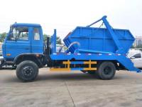 China Dongfeng 10 Cbm Pit Type Swing Arm Garbage Truck 190 HP 6 Wheels for sale