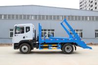 China 10cbm Dongfeng Swing Arm Garbage Truck 160HP Euro III Refuse Collection Vehicle for sale