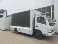 China Dongfeng LED Display Screen Billboard Advertisement Truck 6995mm Lifting System Optional P4 P5 P6 P8 for sale