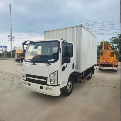 China 4x2 120HP Light Duty Cargo Box Truck 5000kg Payload Diesel Euro 5 for sale