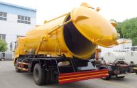 China Dongfeng 10000L Vacuum Sewage Suction Tanker Truck 180HP Diesel for Sludge for sale