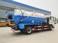 China Dongfeng 6x4 8000L Vacuum Sewer Cleaning Truck High Pressure Suction Tanker for sale