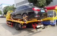 China JMC 4 Ton Light Duty Flatbed Wrecker Recovery Tow Truck 4x2 152HP Diesel for sale