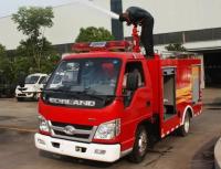 China Foton Forland 4x2 3000L Water Tank Fire Fighting Truck 98hp Diesel for sale