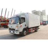 China HOWO 4 Ton Refrigerated Van Truck 120 HP Diesel Freezer Box for Frozen Food Transport for sale